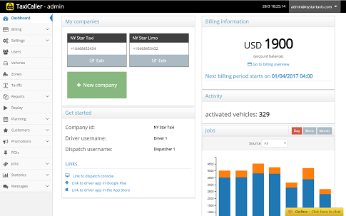 Taxi Dispatch Online Office | TaxiCaller